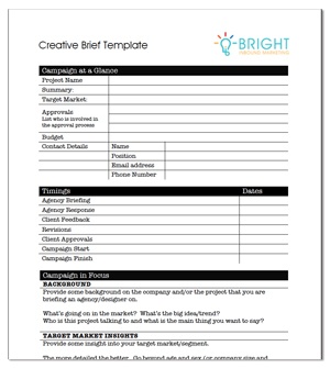 Creative Agency Brief Template